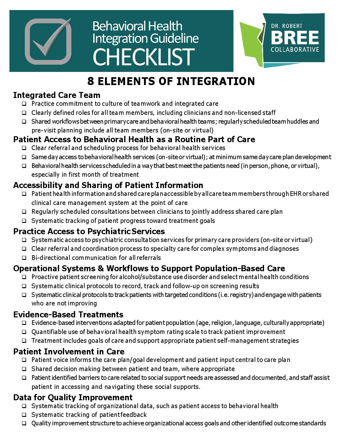 BHI-Guideline-Checklist corrected | Bree Collaborative