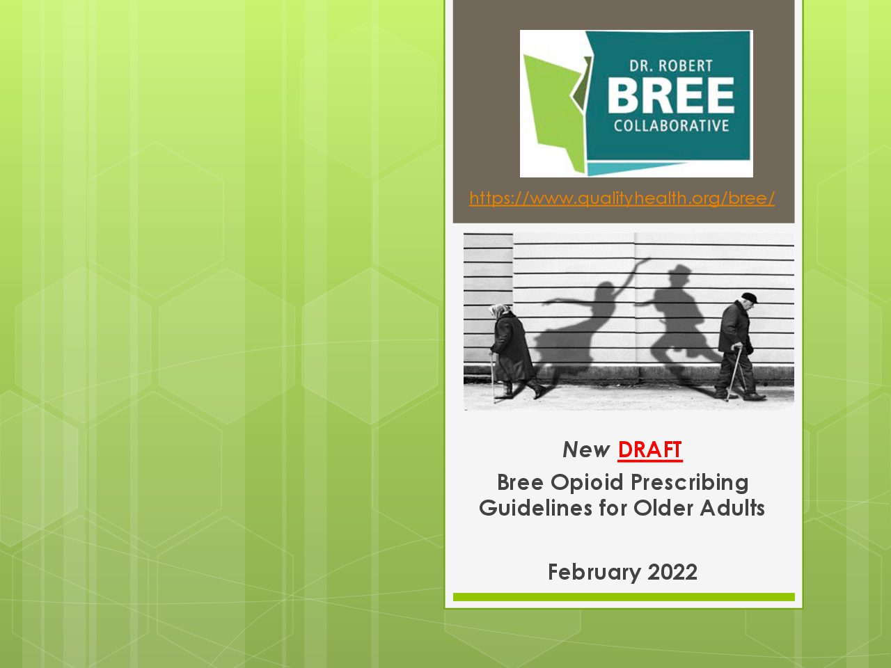 Bree Older Adults Opioid Guidelines_Feb_2022_Summary | Bree Collaborative Bree Older Adults Opioid Guidelines_Feb_2022_Summary | Bree Collaborative