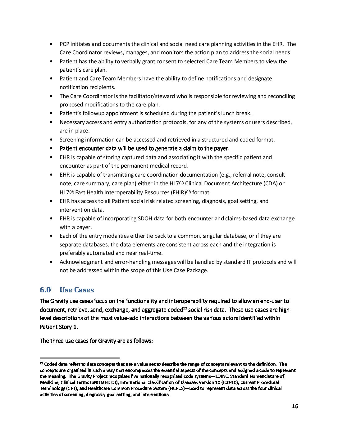 Gravity Project SDOH Use Case Excerpt | Bree Collaborative