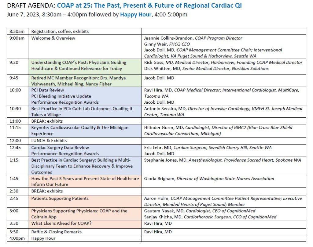 Regional Meetings | COAP